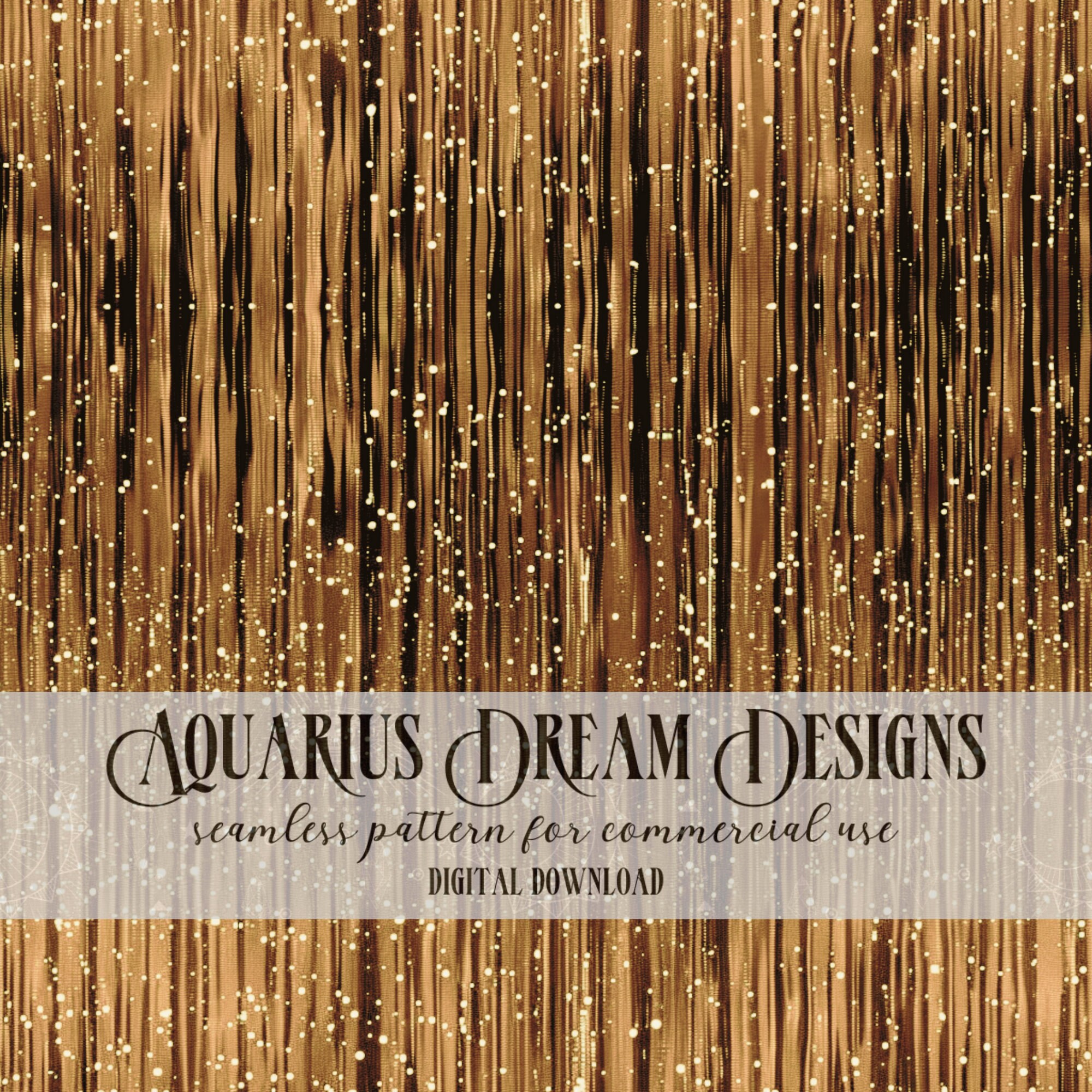 Gold Shimmer Fringe Seamless File, Gold Shimmer Seamless PNG, Sparkle ...