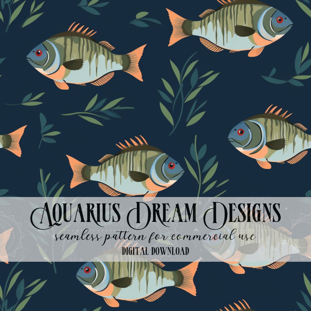 Bluegill Seamless File, Bream Seamless, Fishing Pattern, Fishing ...