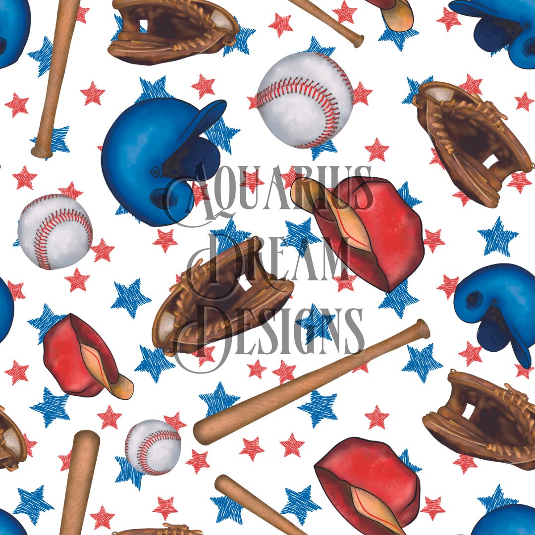 Baseball Seamless Pattern Seamless Baseball Pattern - Etsy