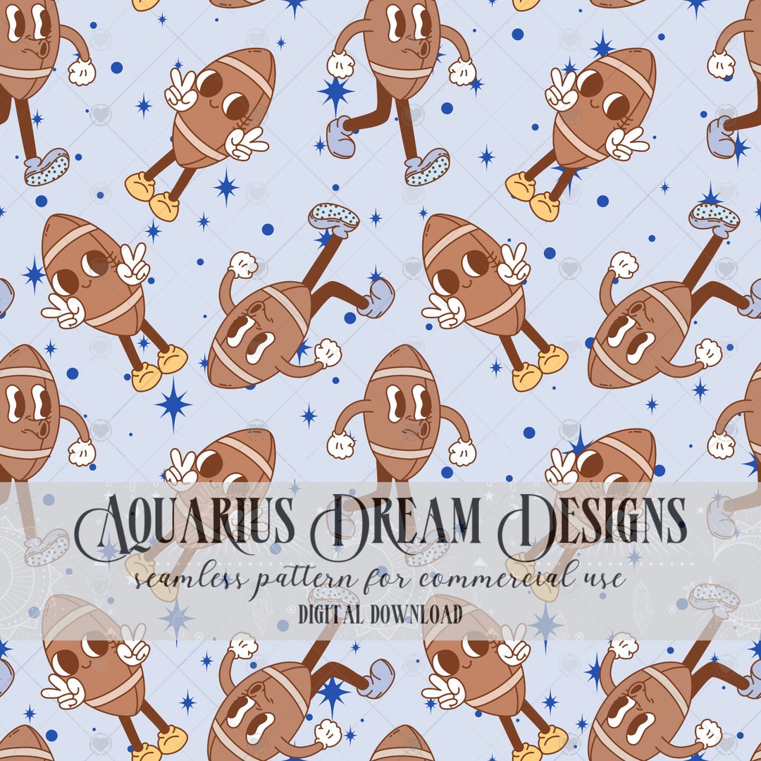 Retro Football Seamless File, Boy Seamless Pattern, Boys Seamless PNG ...