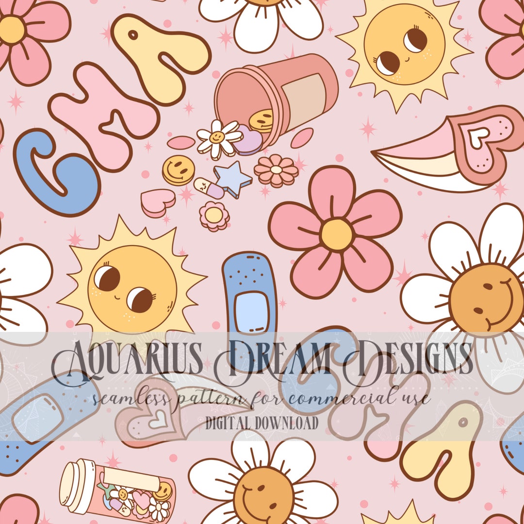 CMA Seamless File, Retro Certified Medical Assistant Seamless Pattern ...