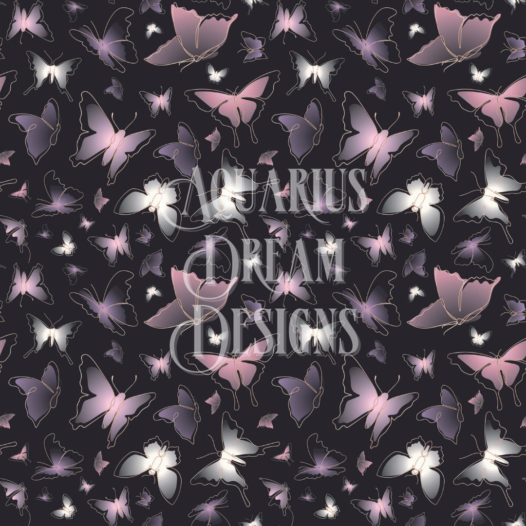Pink Butterfly Seamless Pattern Butterfly Pattern for Fabric or ...