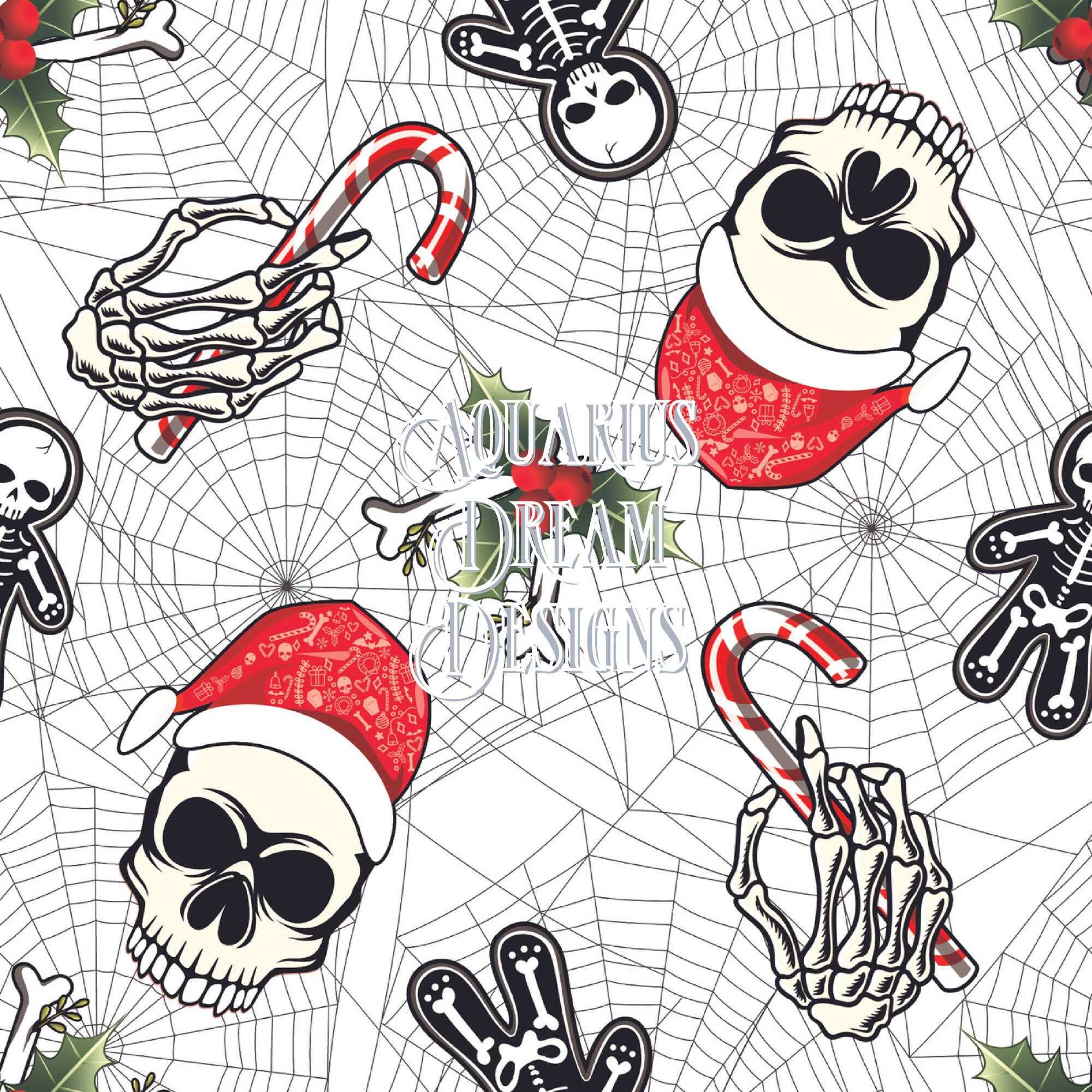 Gothic Christmas Seamless Pattern Creepy Christmas Pattern - Etsy