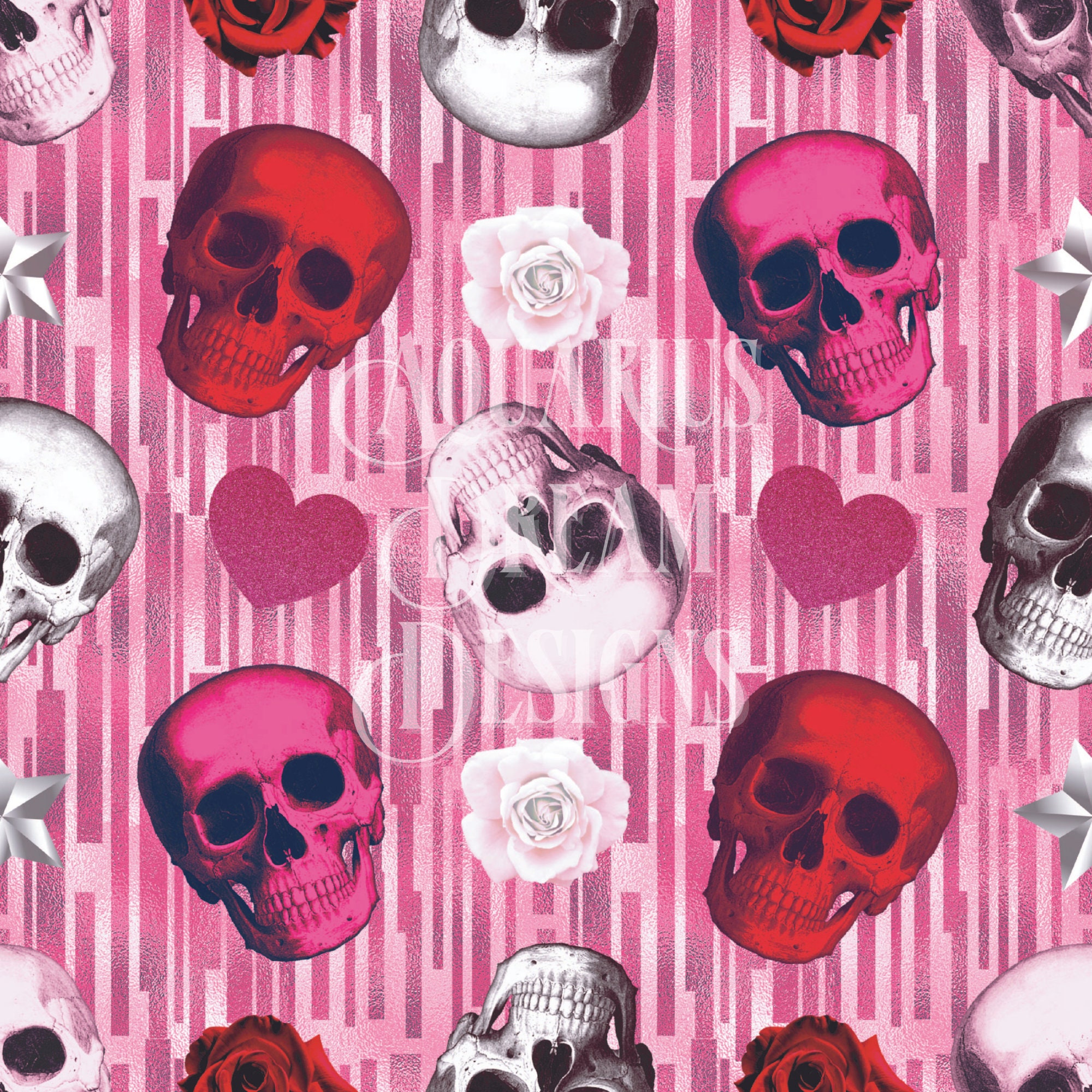 Pastel Goth Pattern Pink Pastel Goth Seamless Pattern for - Etsy