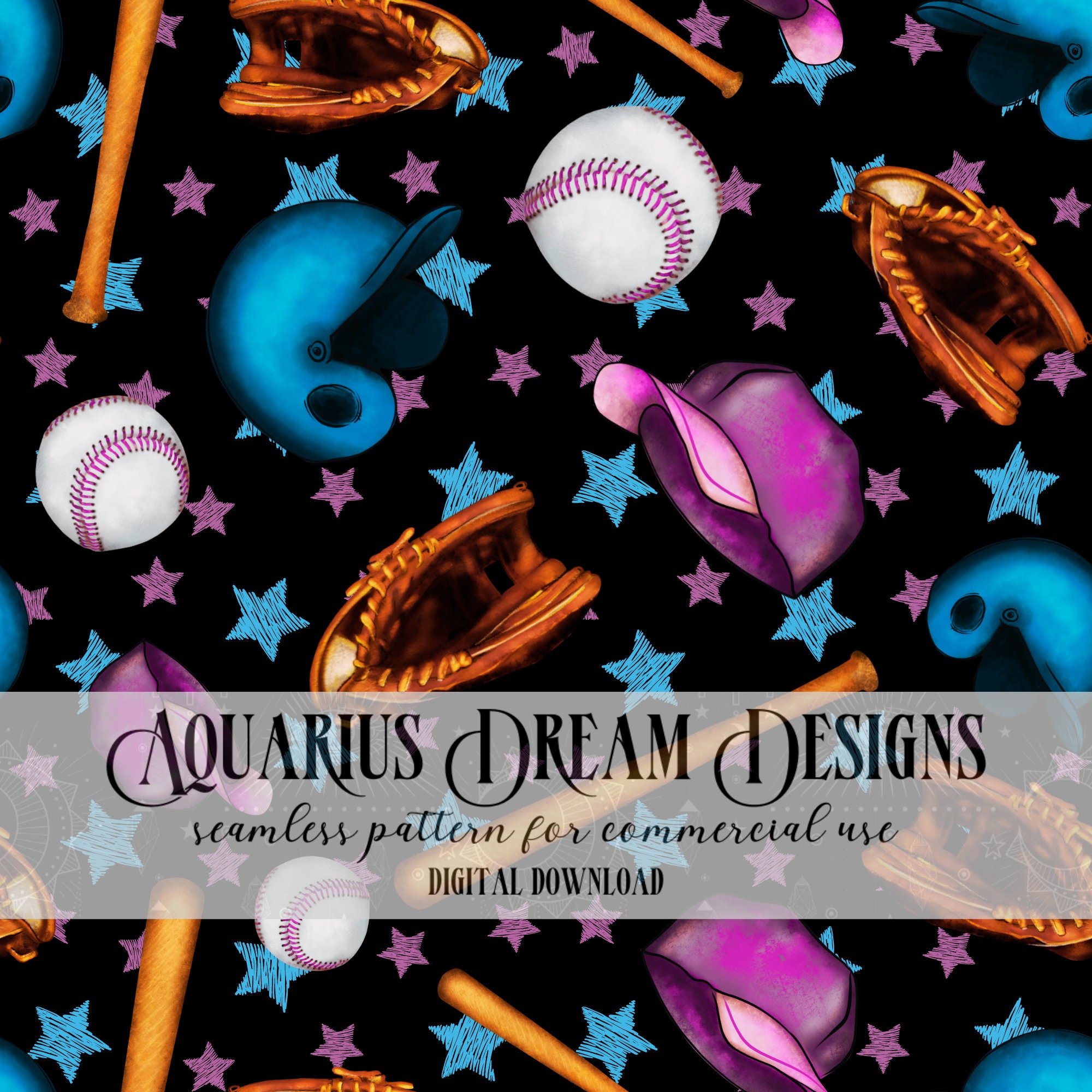 Softball Seamless Pattern Seamless Baseball Pattern Softball Pattern ...