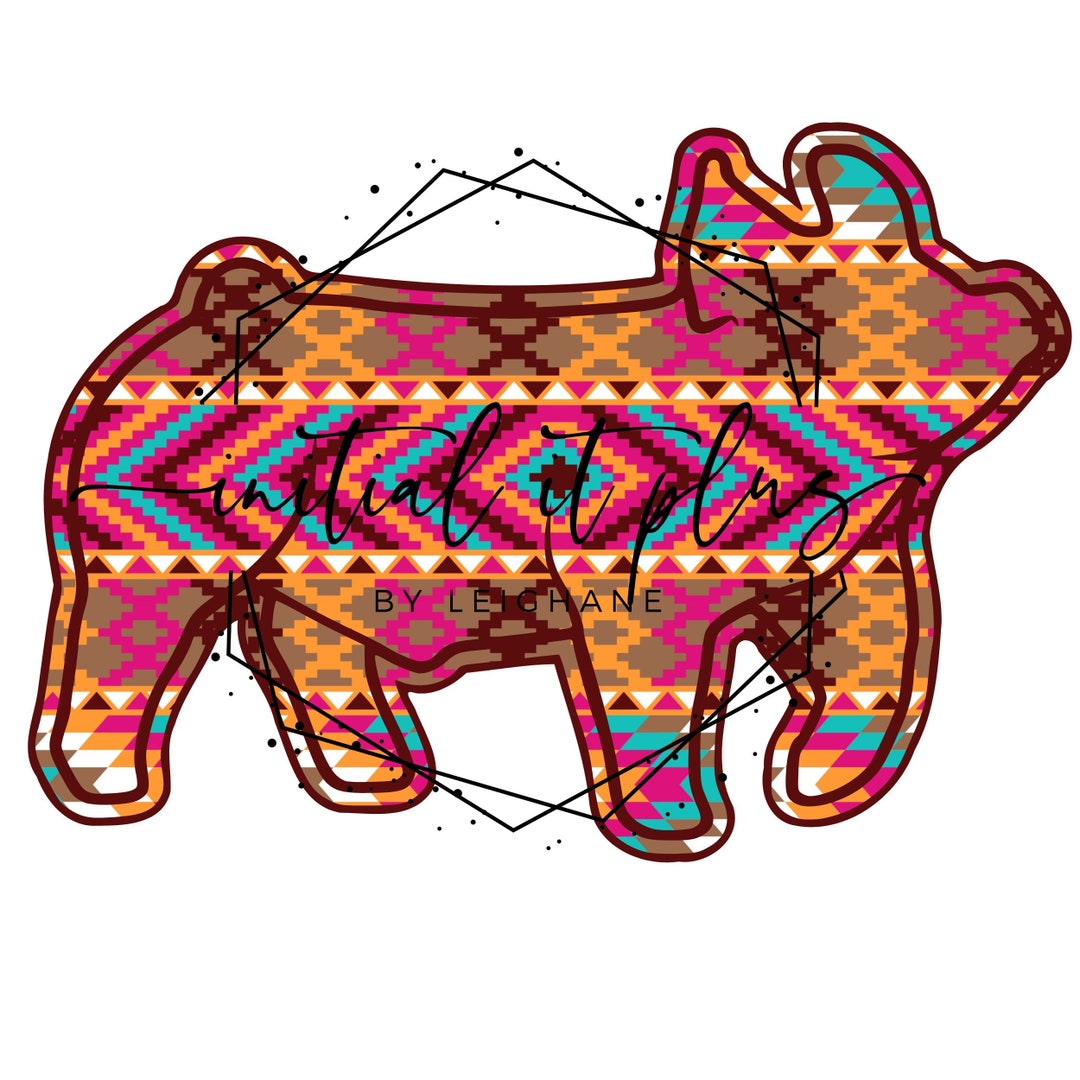 Aztec Show Pig Digital File, Stock Show Pig, Show Pig PNG, Show Life ...