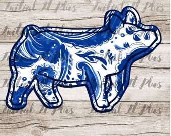 Aztec Show Pig Digital File, Stock Show Pig, Show Pig PNG, Show Life ...