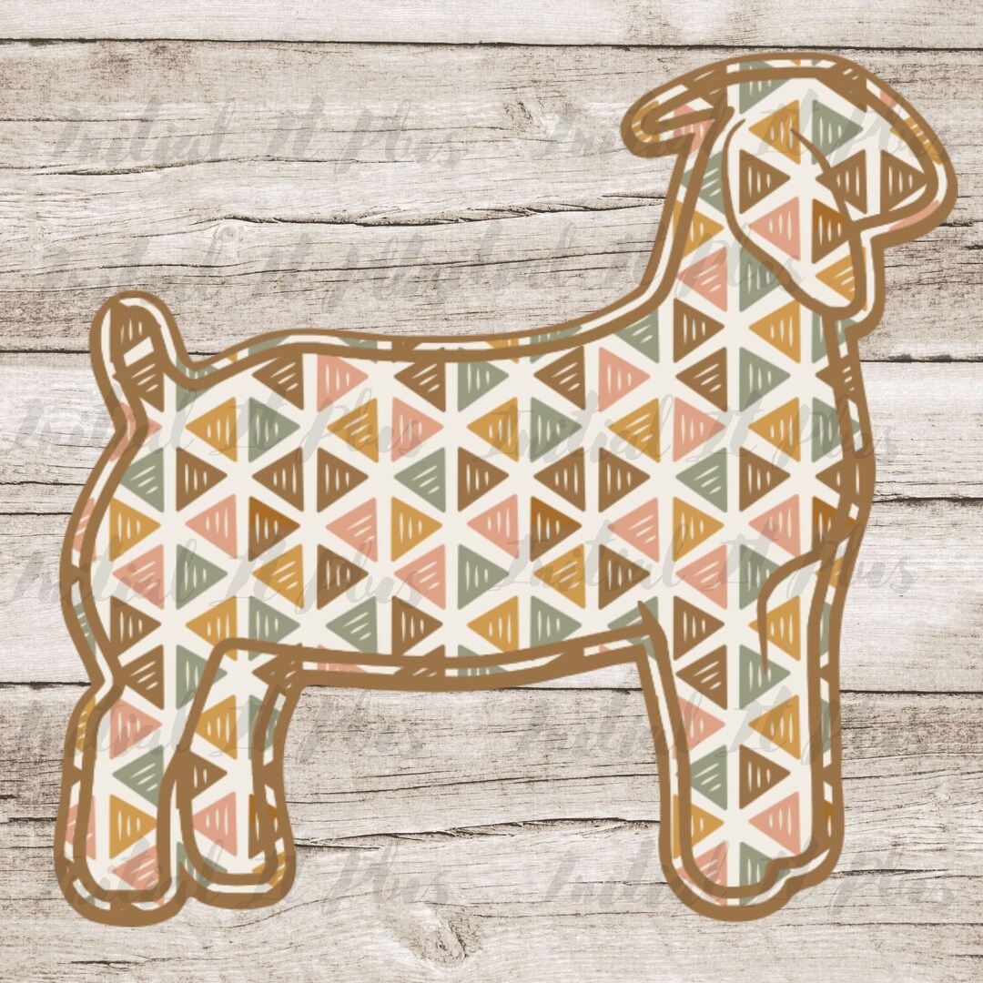 Show Goat Digital File, Stock Show Goat, Show Goat PNG, Show Life Goat ...