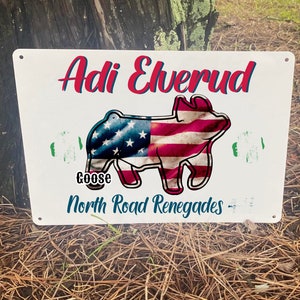 Custom Show Signs, Show Pig Sign, Show Cow Sign, Livestock Show Stall ...