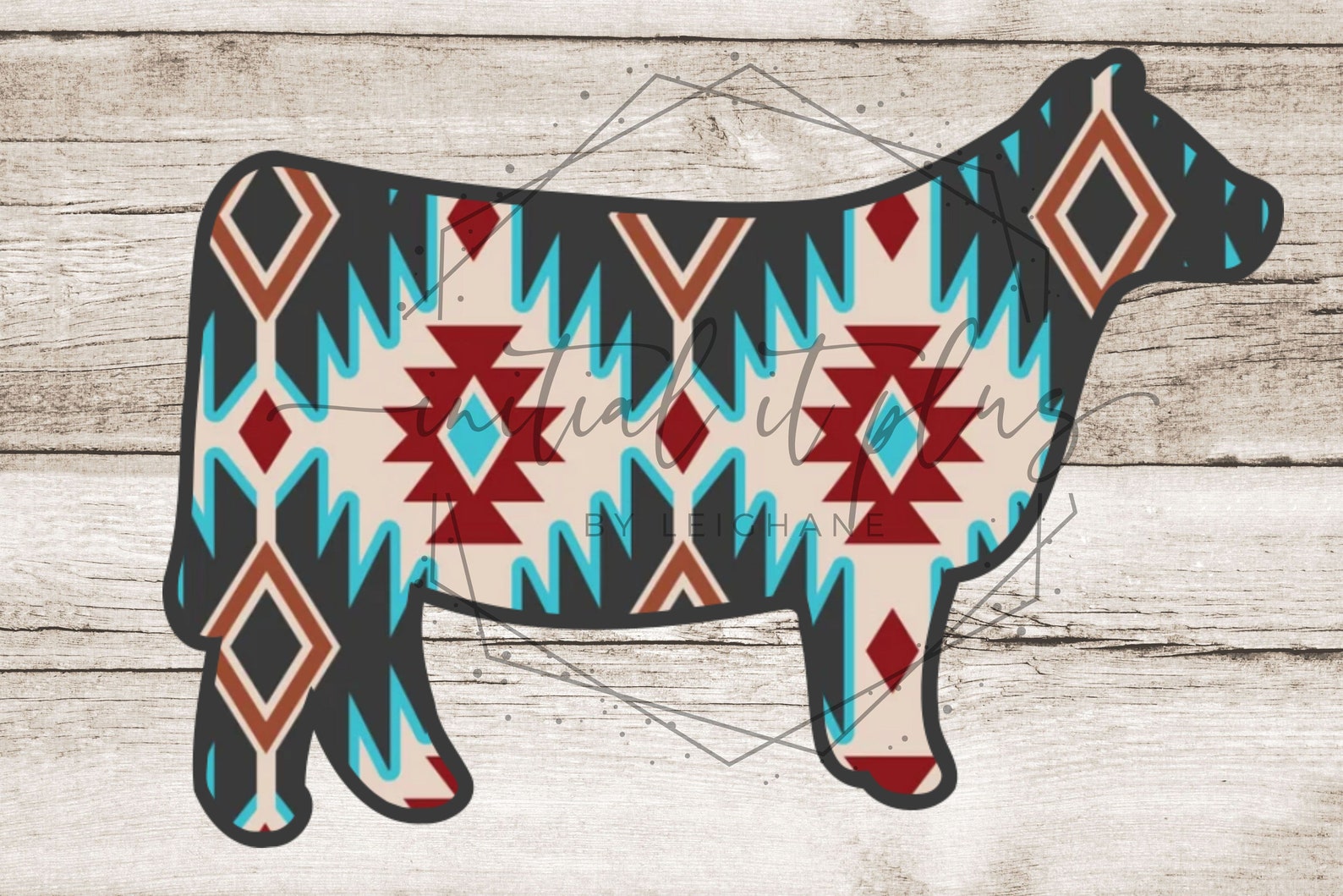 Aztec Show Cow Digital File, Stock Show Cow, Show Cow PNG, Show Life ...
