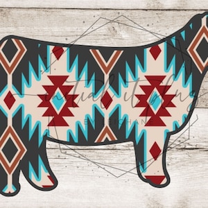 Aztec Show Cow Digital File, Stock Show Cow, Show Cow PNG, Show Life ...