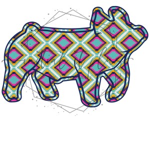 BUNDLE Aztec Show Pig Digital File Stock Show Pig Show Pig - Etsy