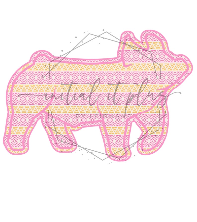 Aztec Show Pig Digital File, Stock Show Pig, Show Pig PNG, Show Life ...