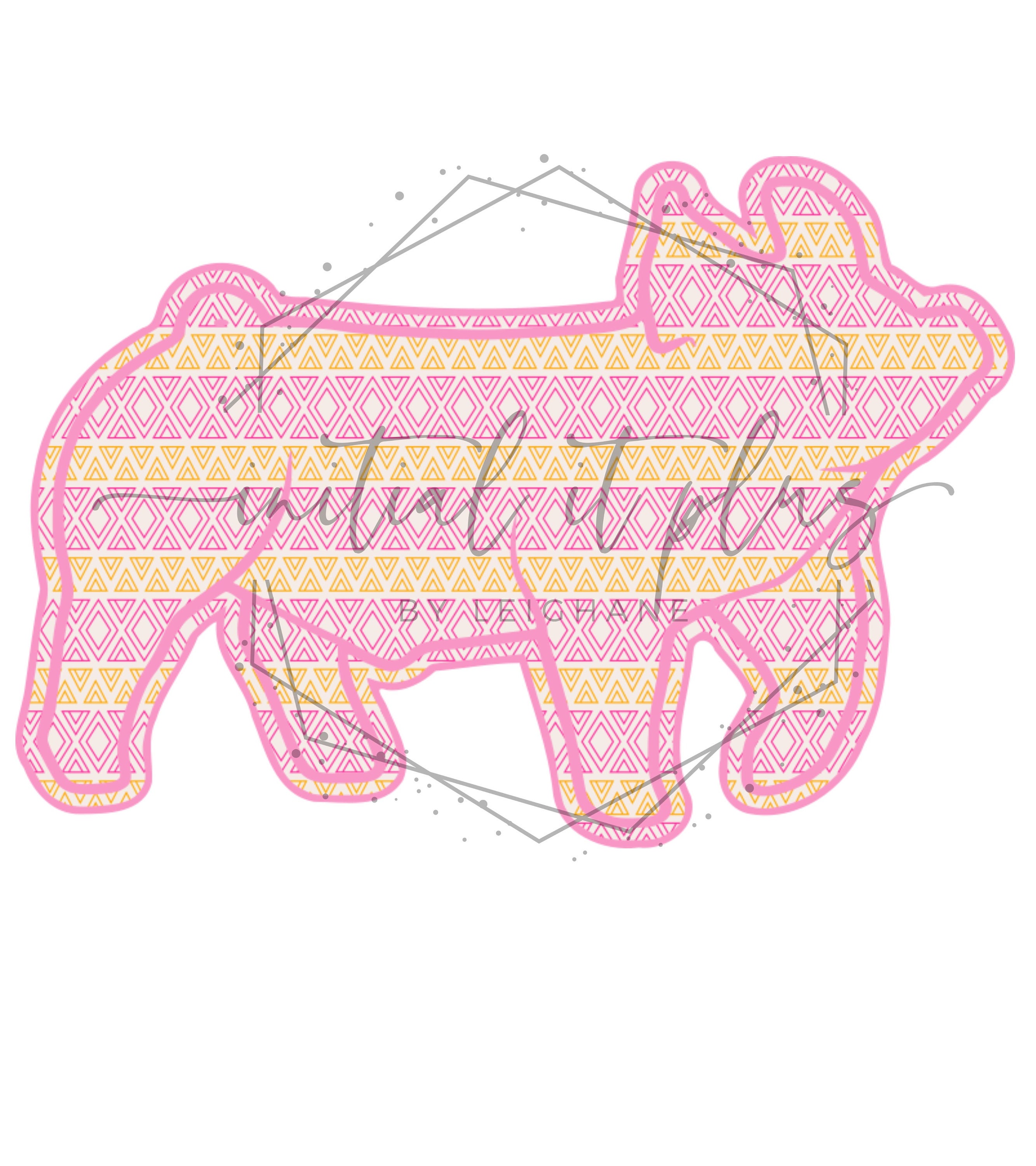 Aztec Show Pig Digital File, Stock Show Pig, Show Pig PNG, Show Life ...
