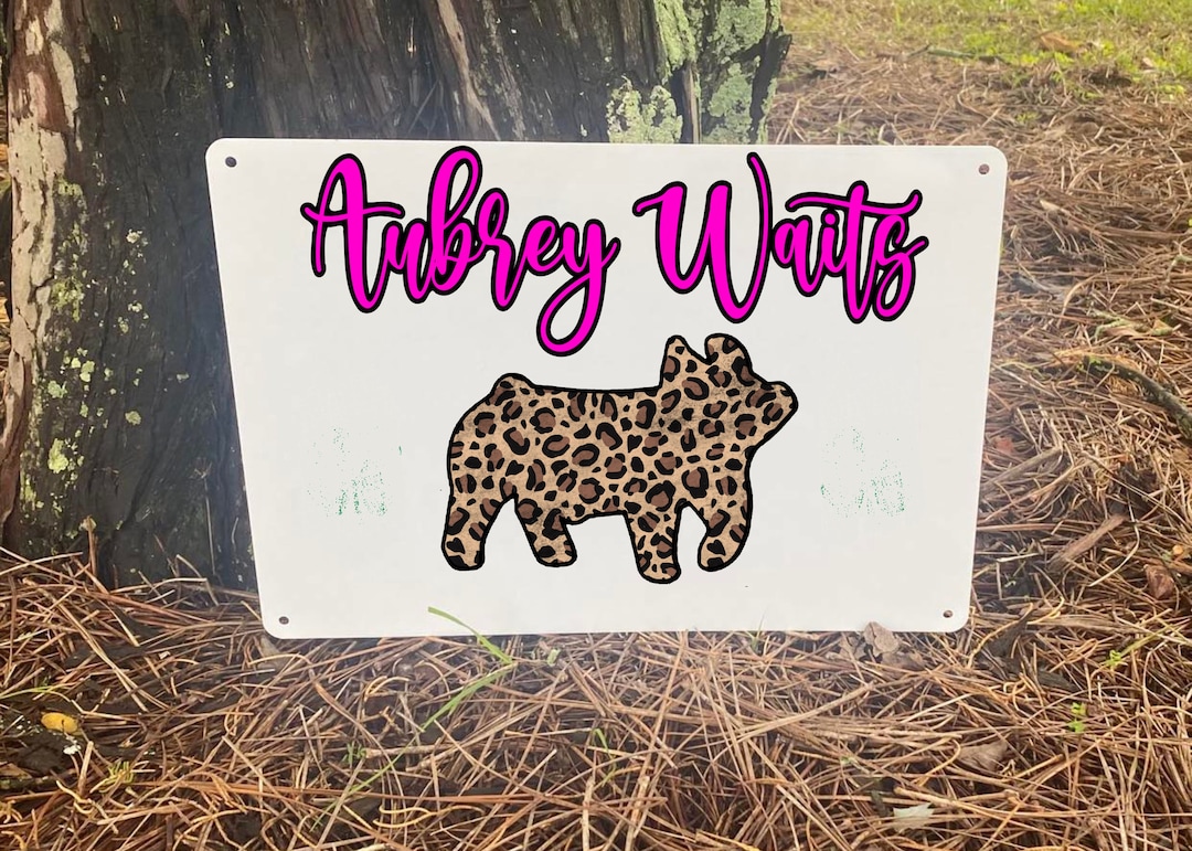 Custom Show Signs, Show Pig Sign, Show Cow Sign, Livestock Show Stall ...