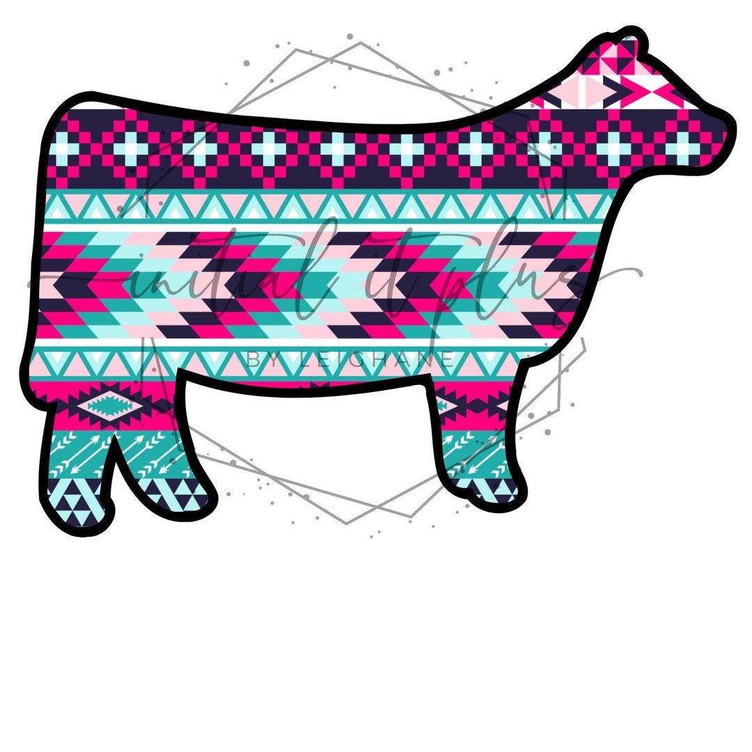 Aztec Show Cow Digital File, Stock Show Cow, Show Cow PNG, Show Life ...