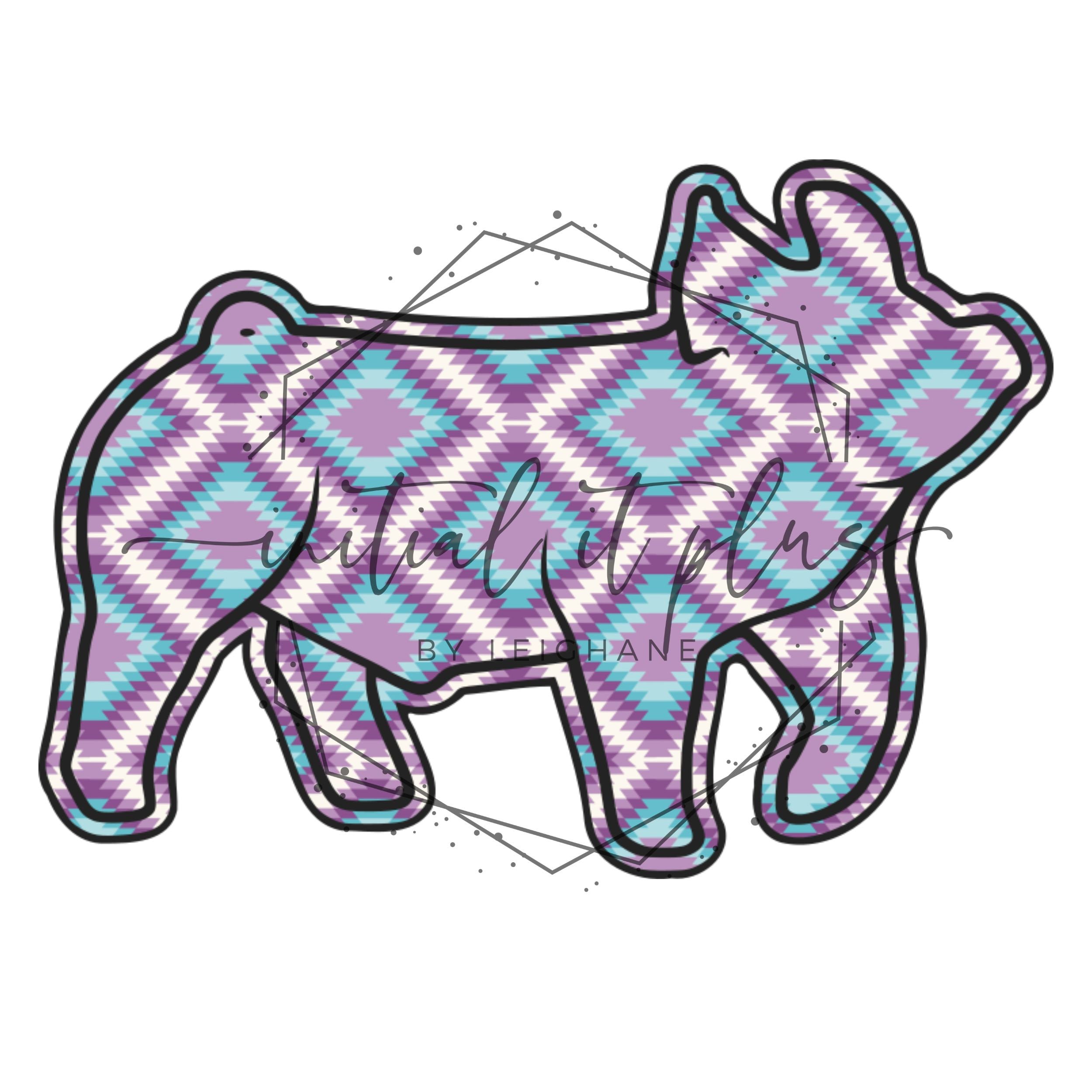 Aztec Show Pig Digital File, Stock Show Pig, Show Pig PNG, Show Life ...