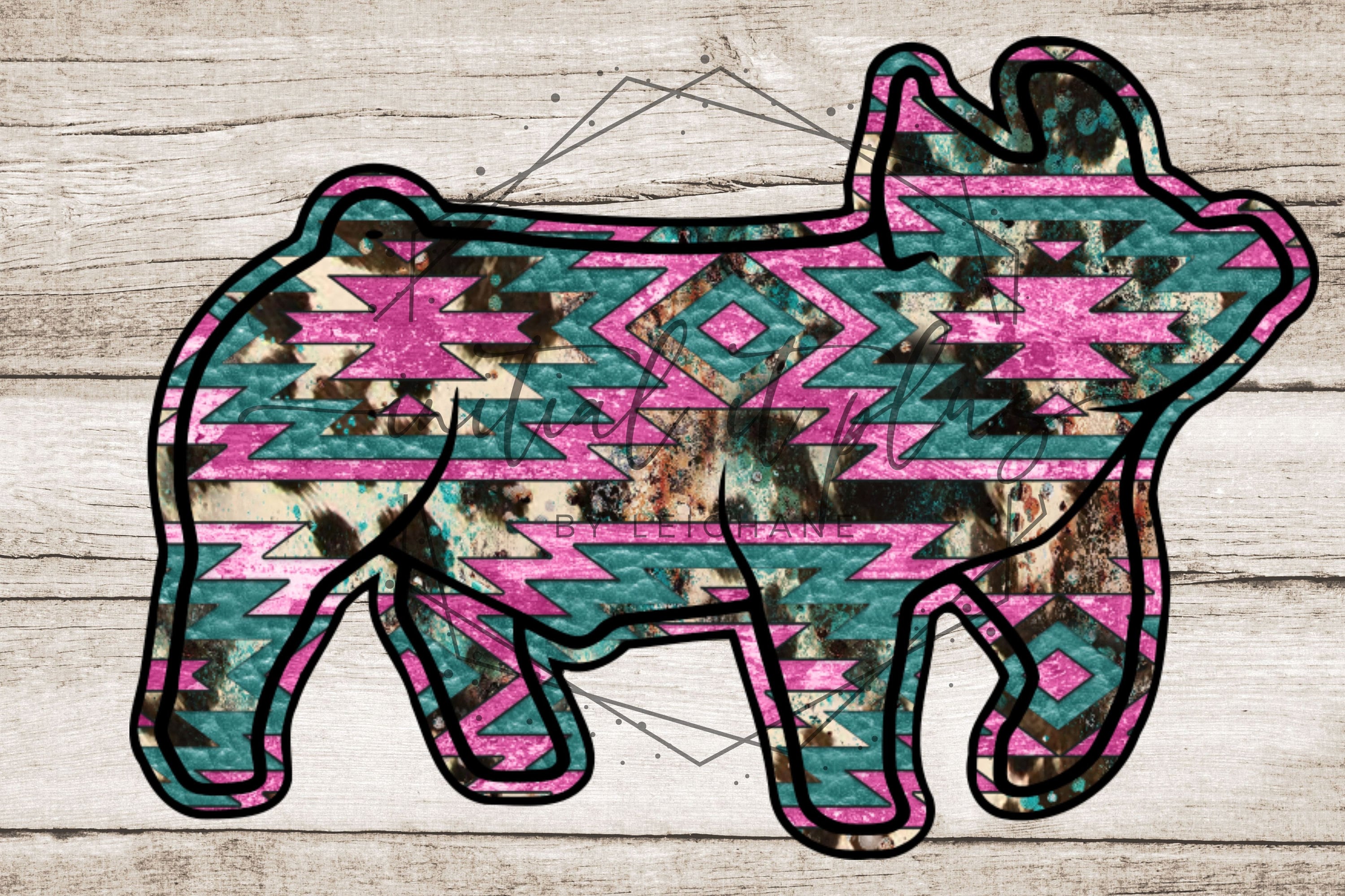 Aztec Show Pig Digital File, Stock Show Pig, Show Pig PNG, Show Life ...