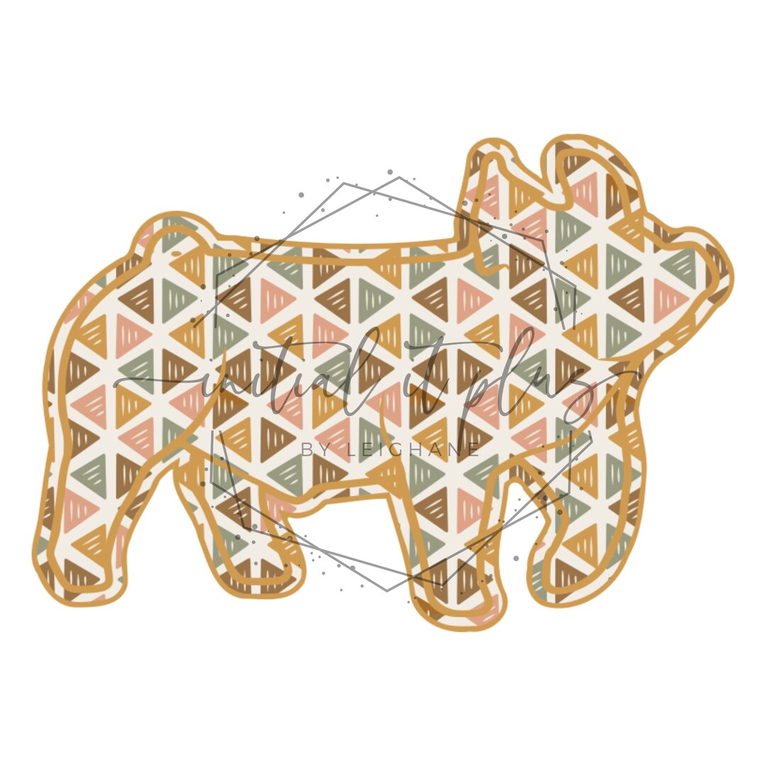 Boho Show Pig Digital File, Stock Show Pig, Show Pig PNG, Show Life Pig ...