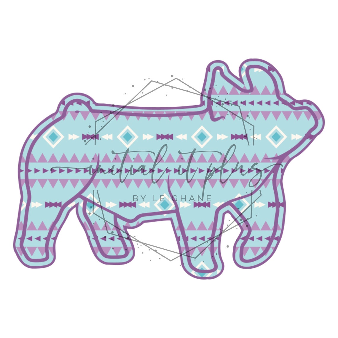 BUNDLE Aztec Show Pig Digital File, Stock Show Pig, Show Pig PNG, Show ...