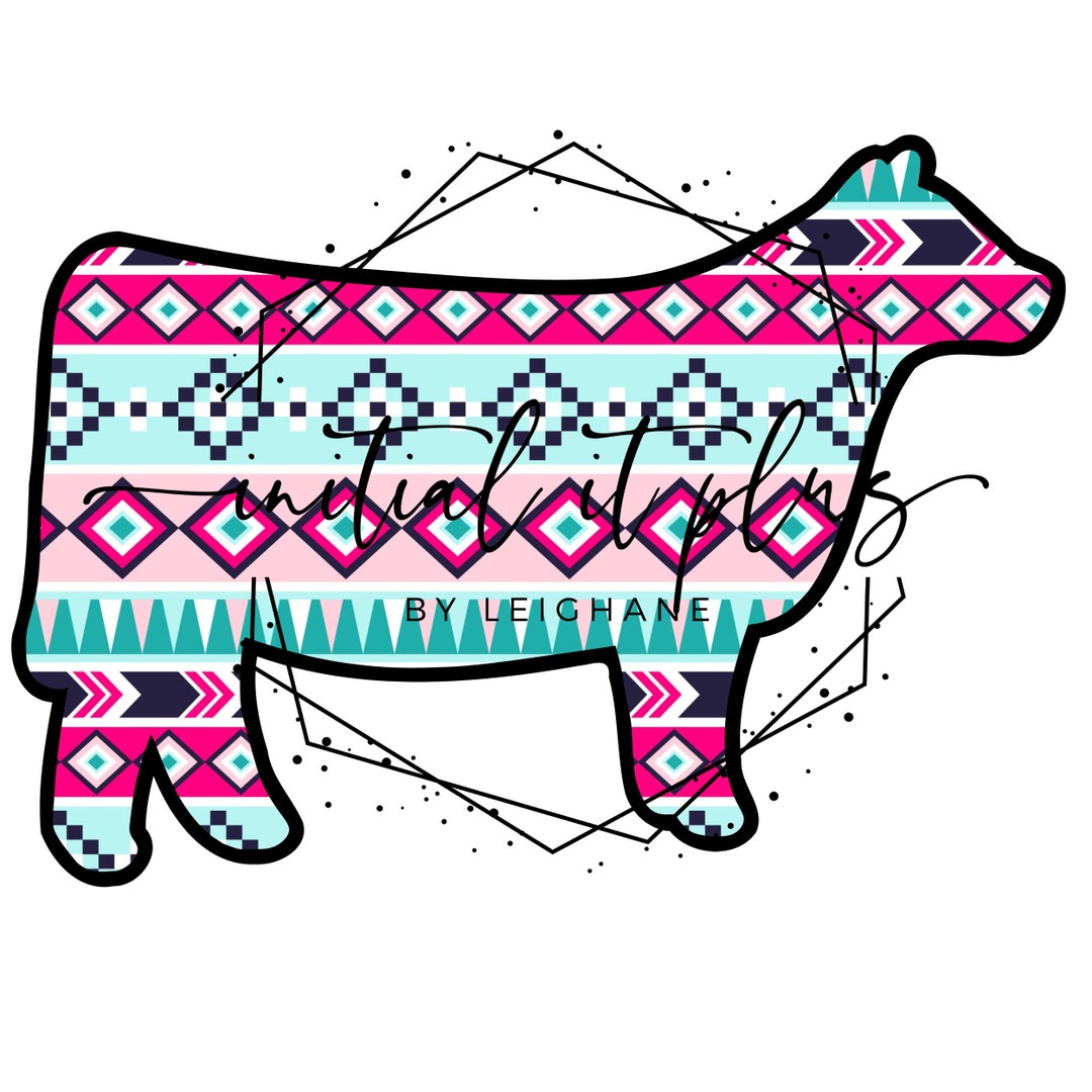 Aztec Show Cow Digital File, Stock Show Cow, Show Cow PNG, Show Life ...