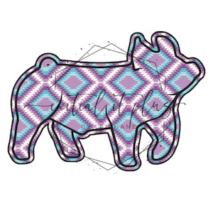BUNDLE Aztec Show Pig Digital File, Stock Show Pig, Show Pig PNG, Show ...