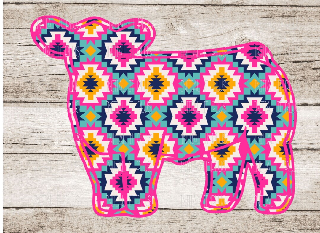 Aztec Show Cow Digital File, Stock Show Cow, Show Cow PNG, Show Life ...