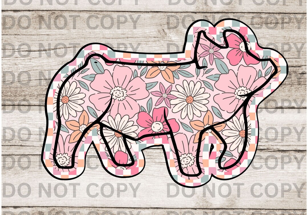 Show Pig Digital File, Stock Show Pig, Show Pig PNG, Show Life Pig PNG ...