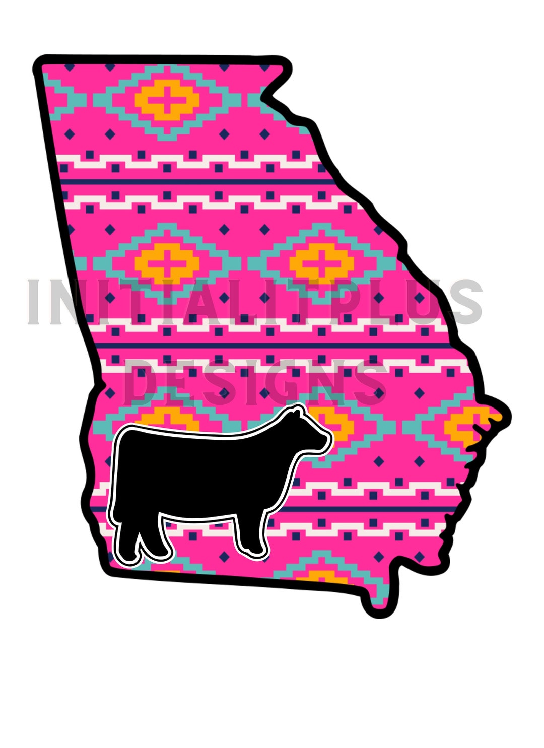 Georgia Aztec Show Cow Digital File, Stock Show Cow, Show Cow PNG, Show ...