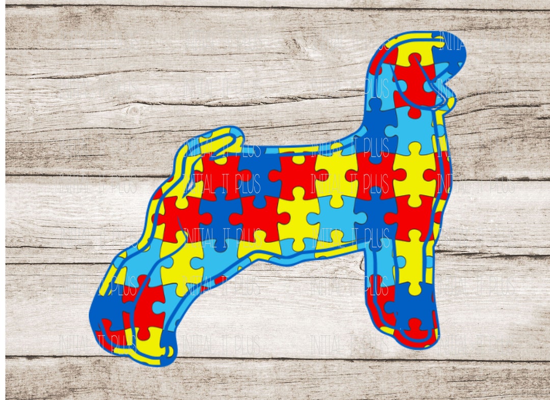 Autism Awareness Show Goat Digital File, Stock Show Goat, Show Goat PNG ...