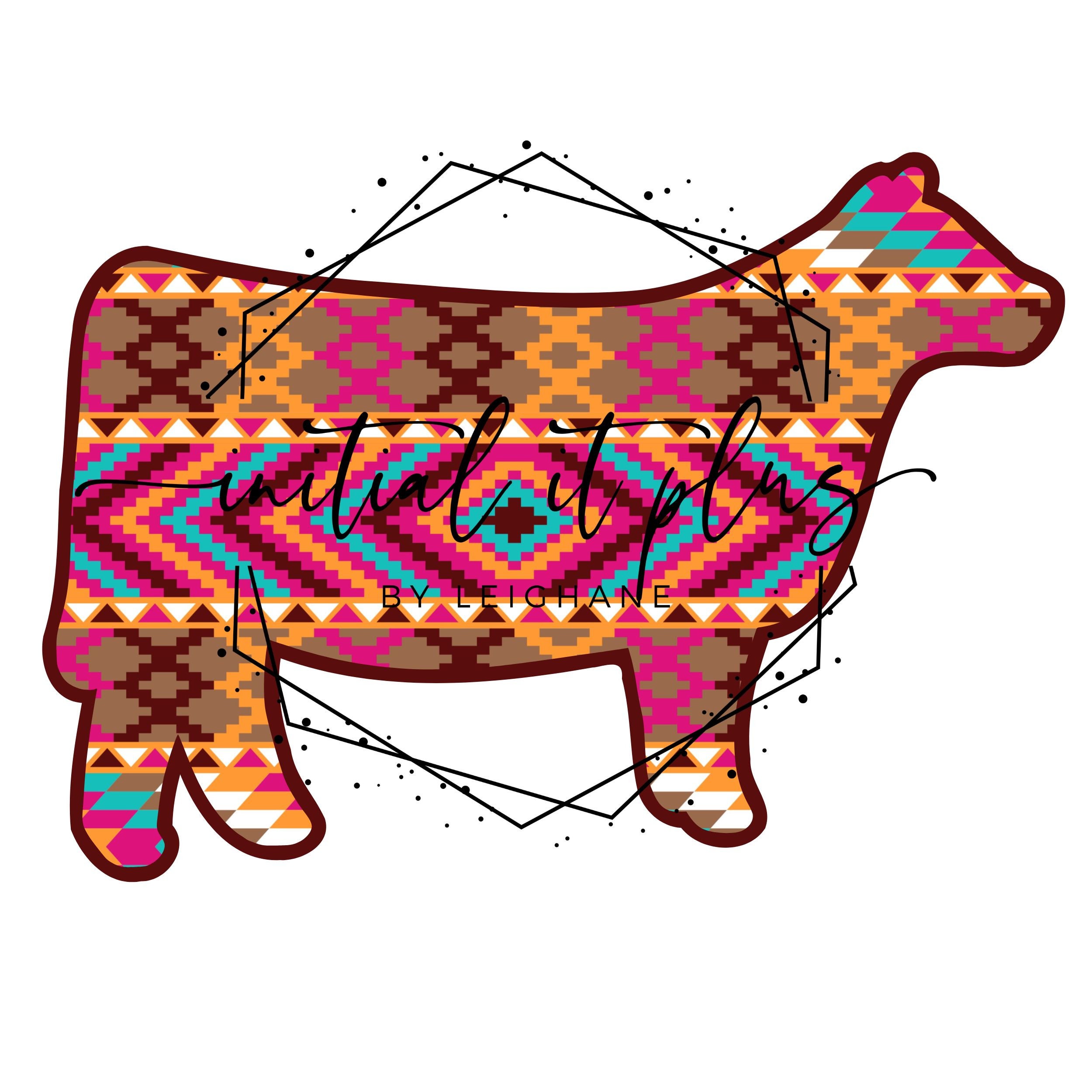 Aztec Show Cow Digital File, Stock Show Cow, Show Cow PNG, Show Life ...