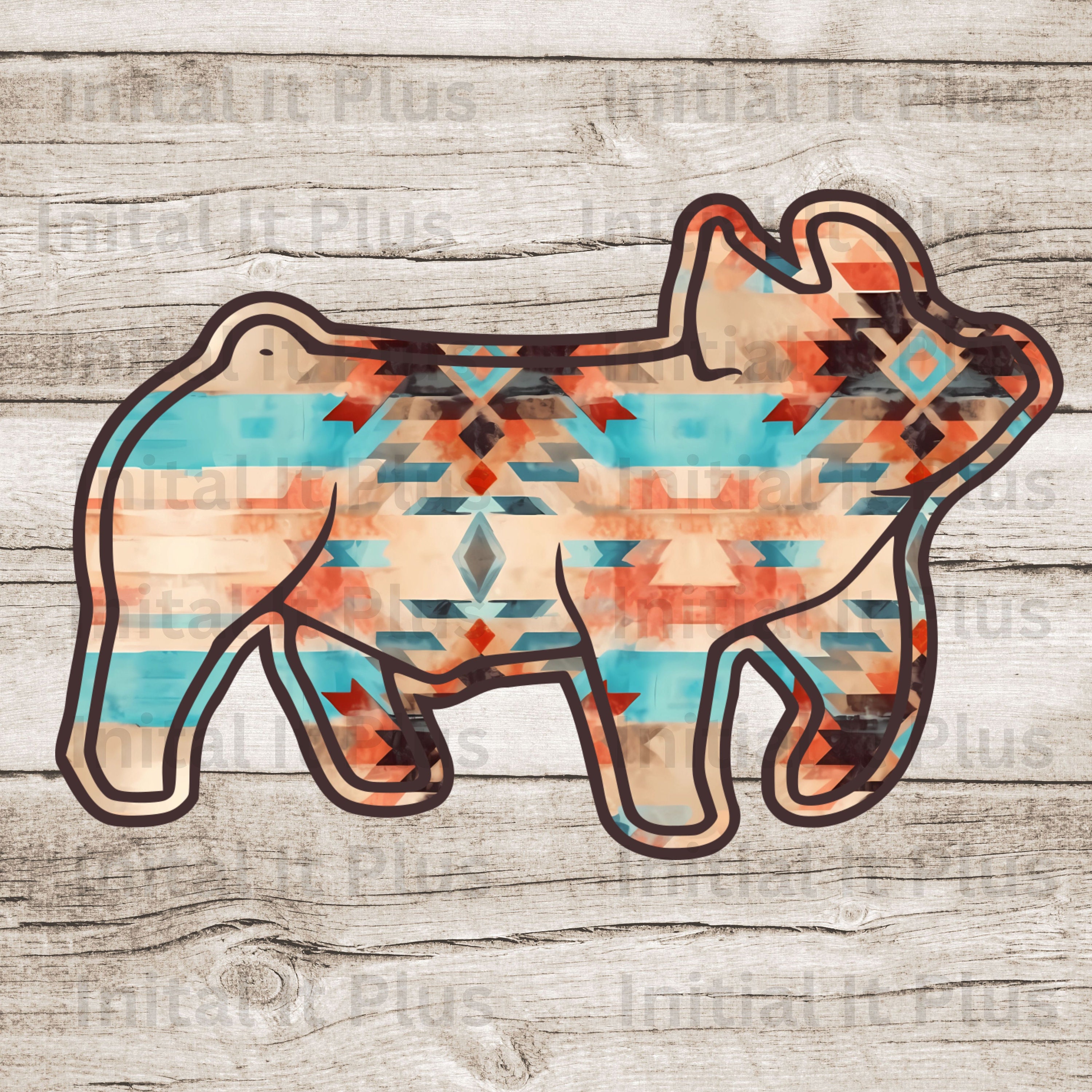 Aztec Show Pig Digital File, Stock Show Pig, Show Pig PNG, Show Life ...