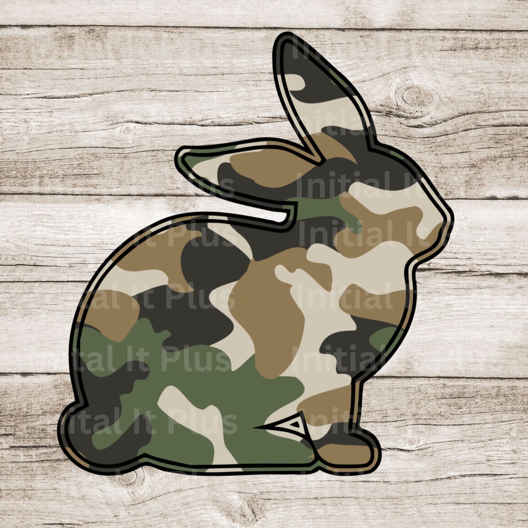 Camo Show Rabbit Digital File, Stock Show Rabbit, Show Rabbit PNG, Show ...