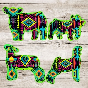 Aztec Show Cow Digital File, Stock Show Cow, Show Cow PNG, Show Life ...