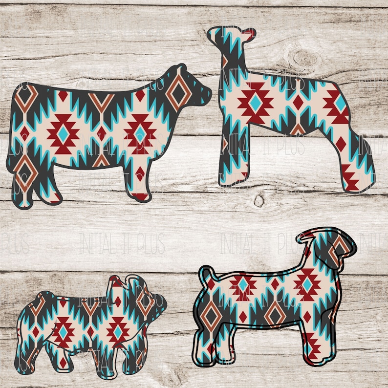 Aztec Show Pig Digital File, Stock Show Cow, Show Goat PNG, Show Life ...