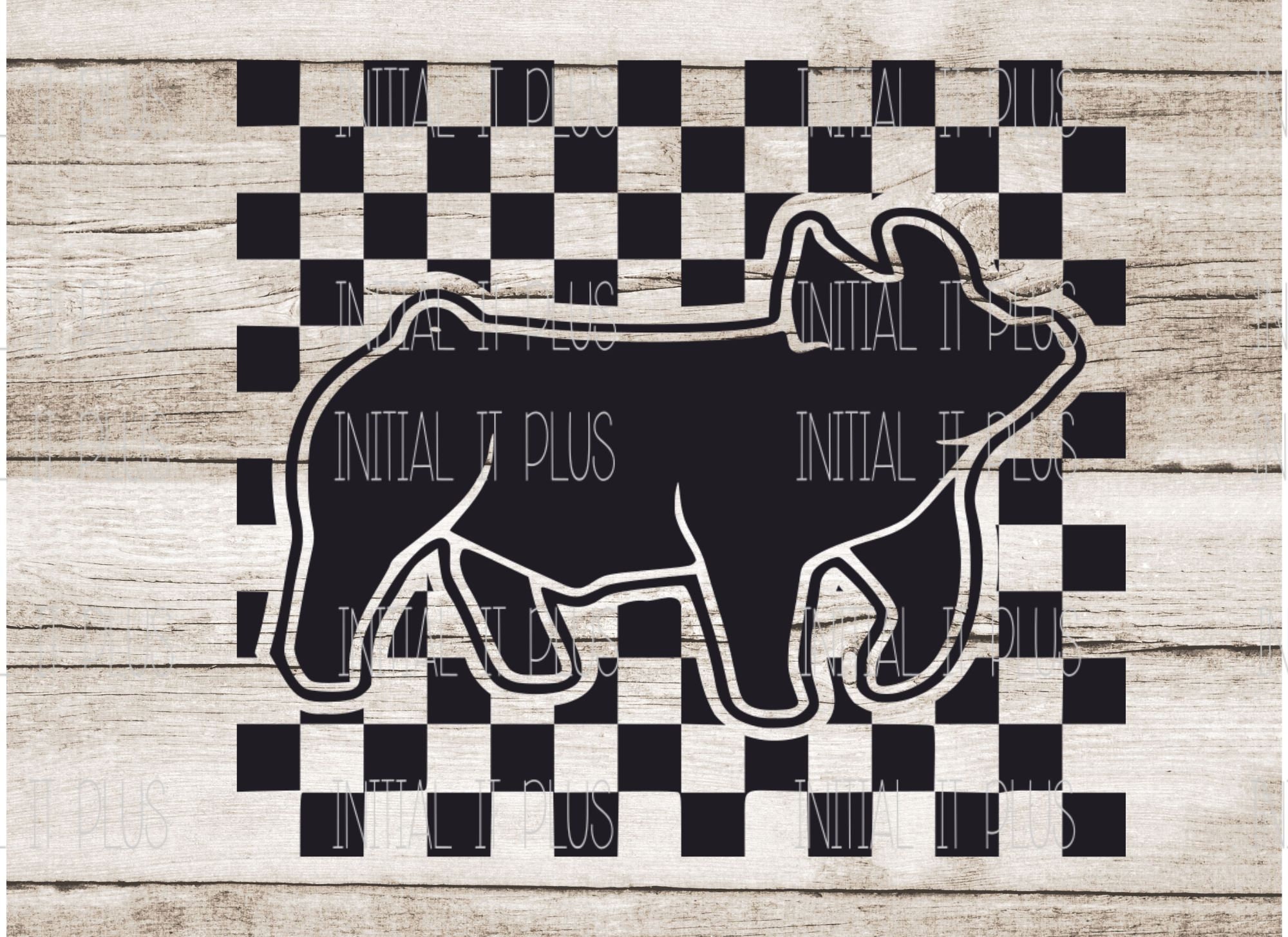 Checker Show Pig Digital File, Stock Show Pig, Show Cow PNG, Show Life ...