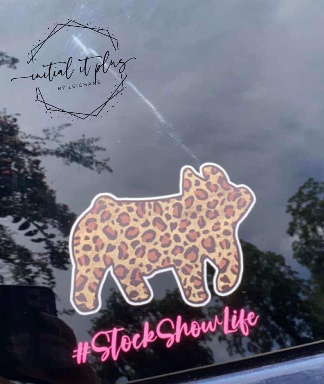 Stock Show Life, Leopard Show Pig Decal, Show Pig Decal - Etsy