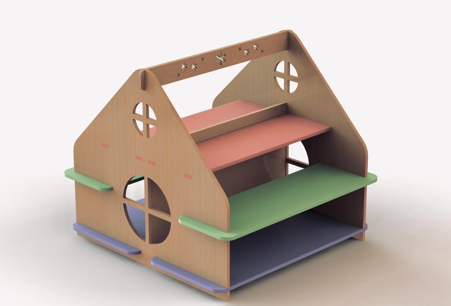 Montessori Reading Nook Plans: DIY Plywood CNC Shelves Chair Table Set ...