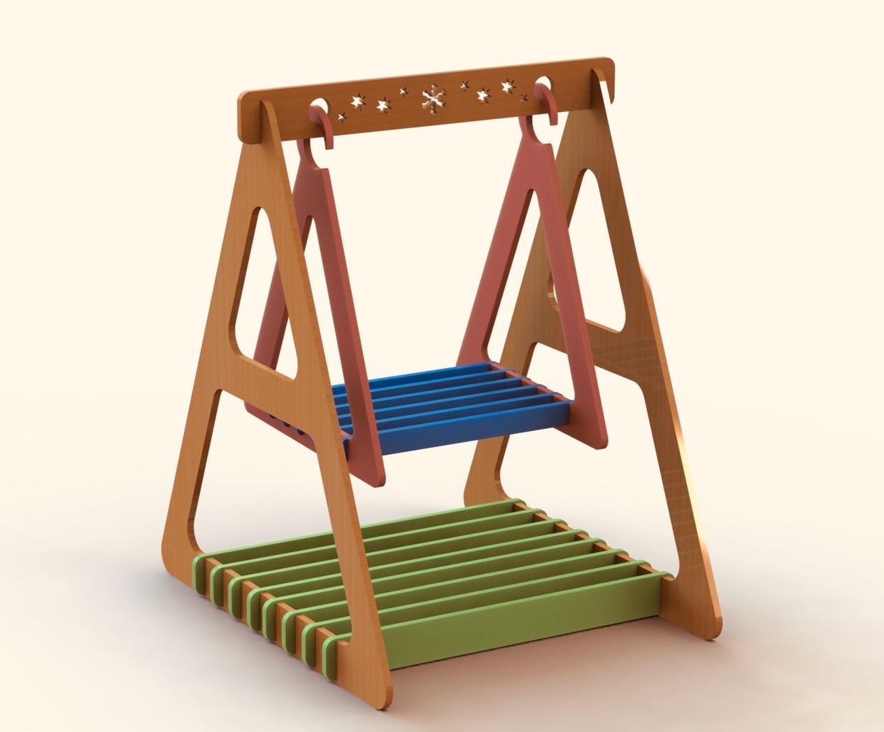 Planos de columpios Montessori: Gimnasio infantil de madera ...