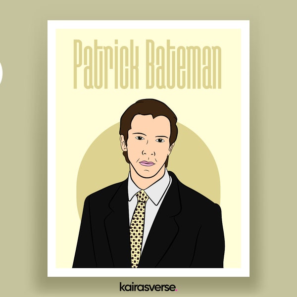 Patrick Bateman Movie Poster - Etsy