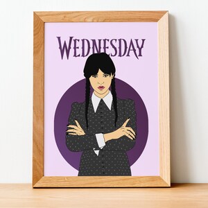 Wednesday Addams Poster, Addams Family, Wednesday, Jenna Ortega ...