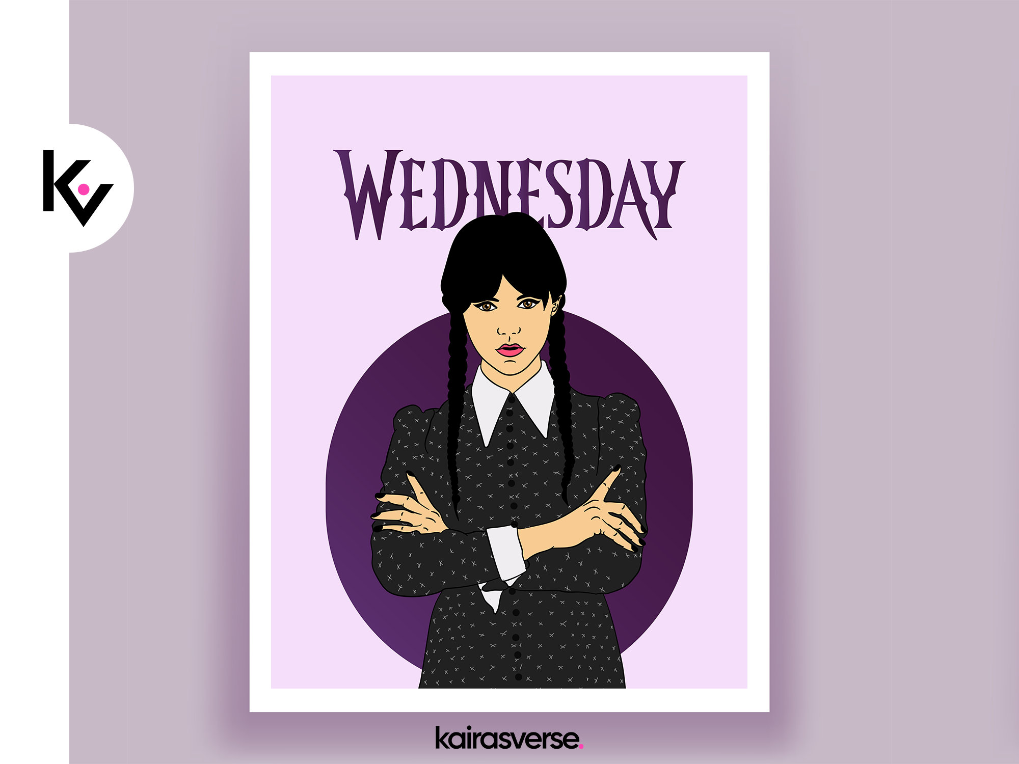Wednesday Addams Poster Addams Family Wednesday Jenna - Etsy