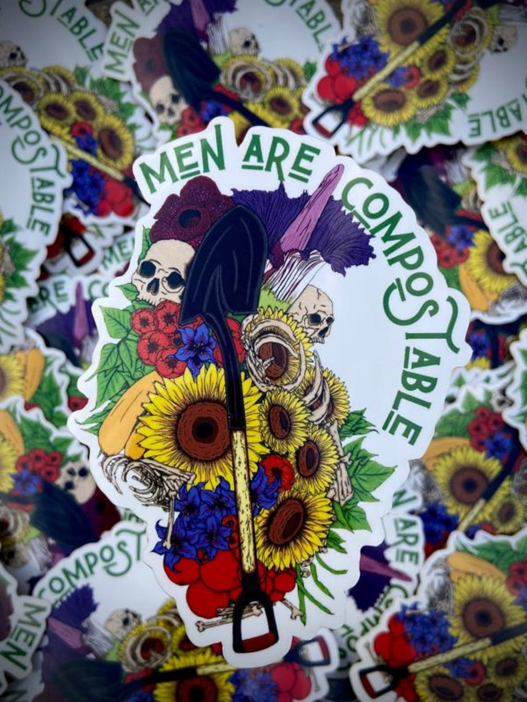 Plant Sticker "compostable" - Etsy