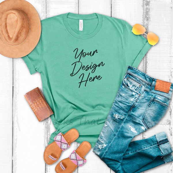 Teal Beach Tshirt - Etsy