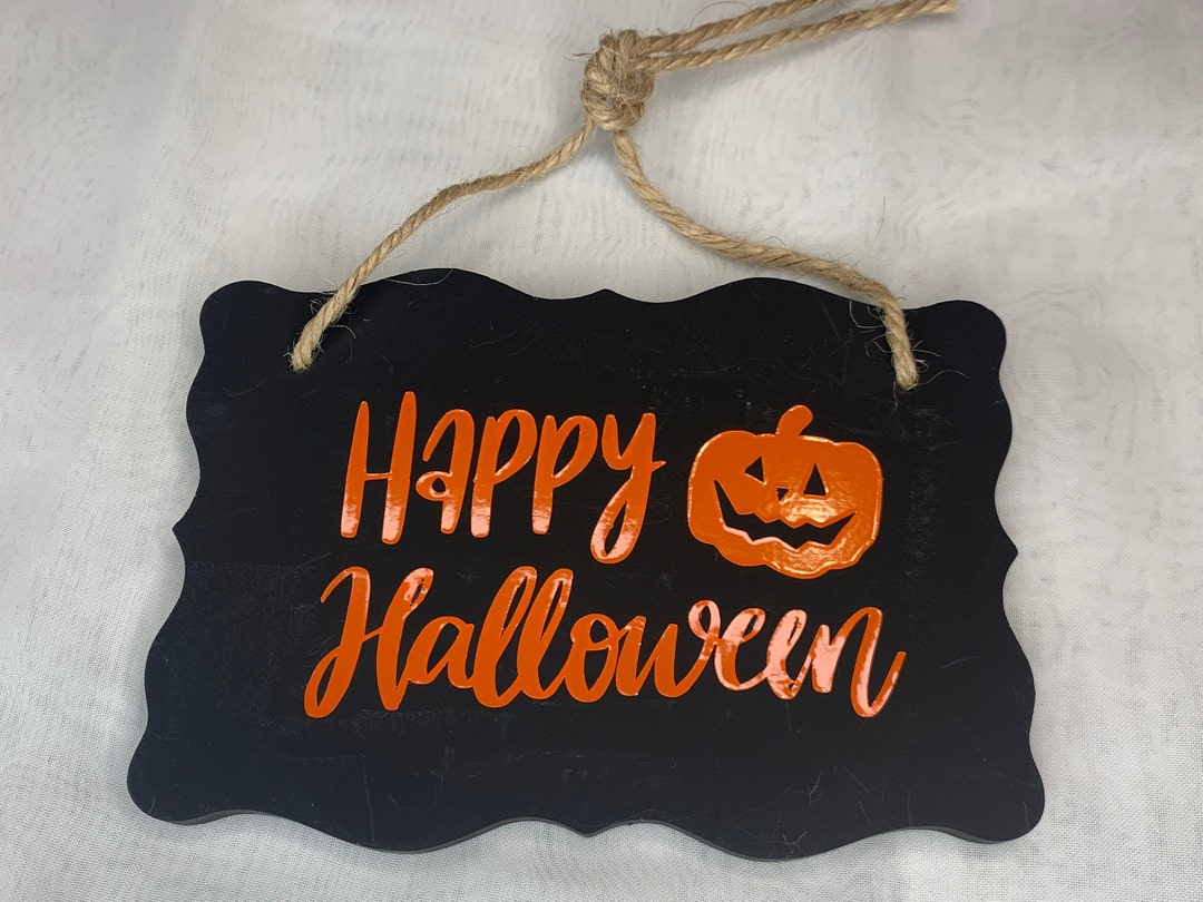 Small Happy Halloween Sign - Etsy