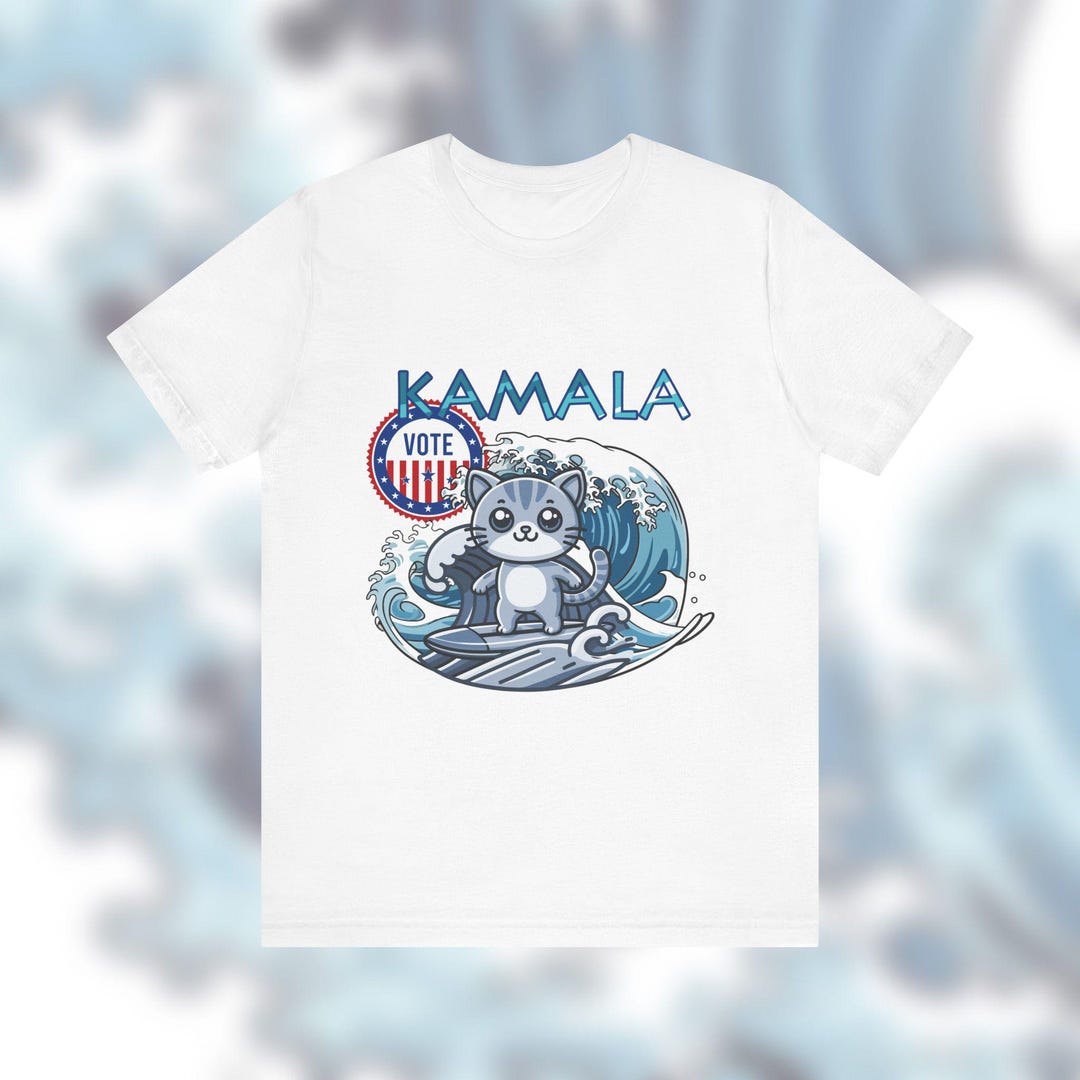 Cat Ladies for Kamala Harris, Blue Wave Cat for Kamala Sweatshirt ...