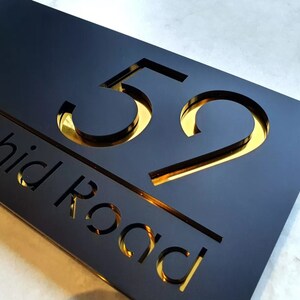 Door Number - Modern Door Number - Etsy