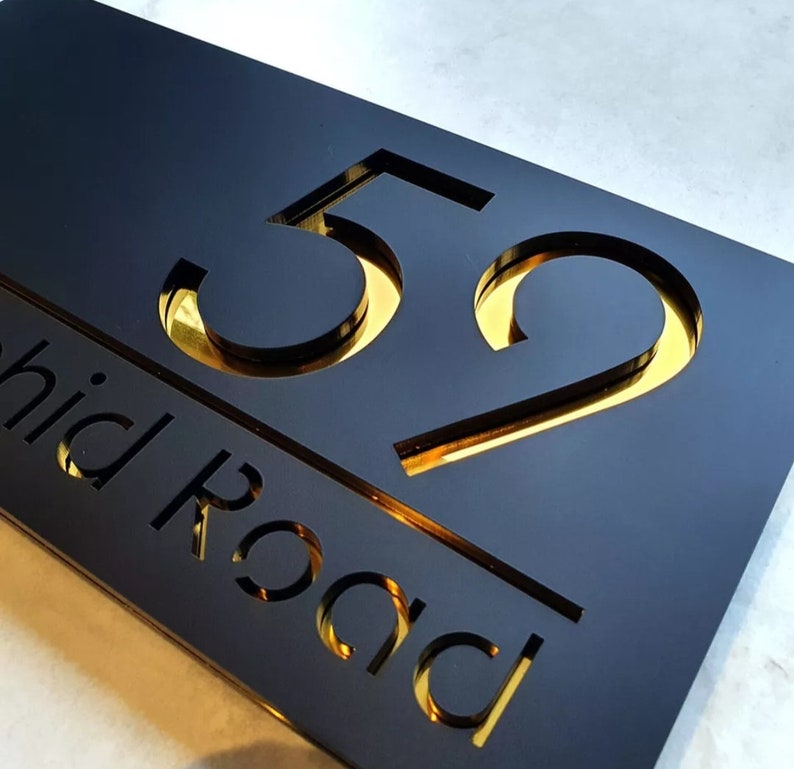 Door Number - Modern Door Number - Etsy