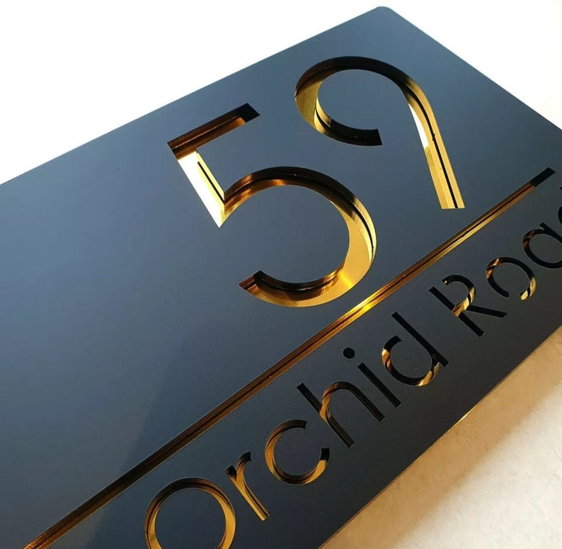 Door Number - Modern Door Number - Etsy