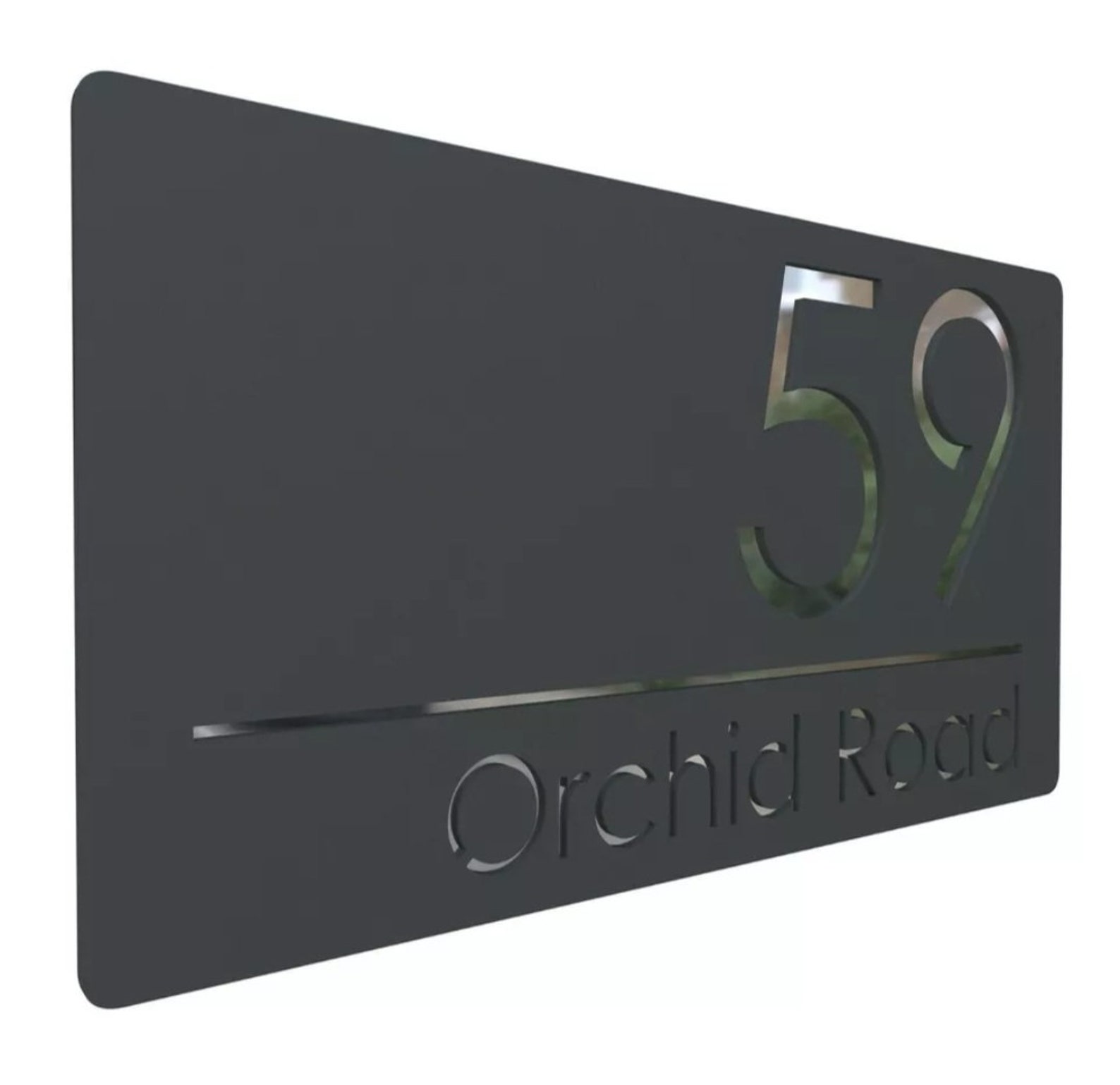 Door Number - Modern Door Number - Etsy